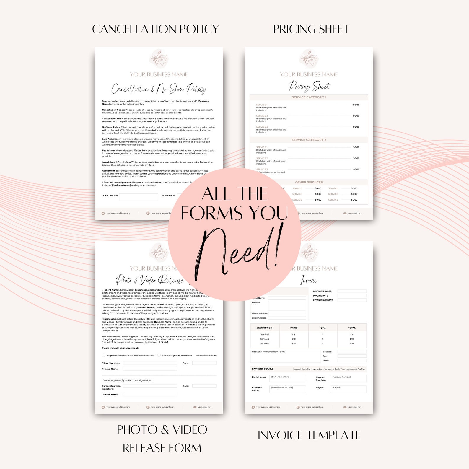 Permanent Makeup Forms - Editable Client Intake, Consent, Consultation ...