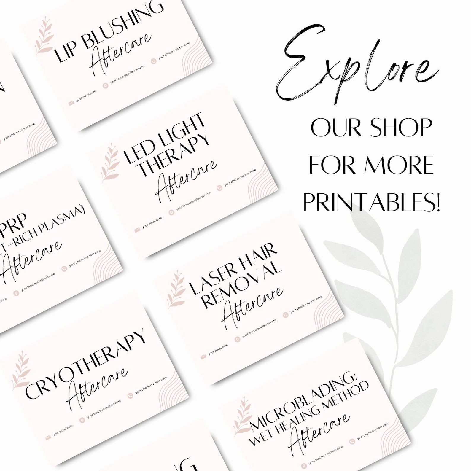 Hair Extensions Aftercare Cards - Printable & Customizable Care ...