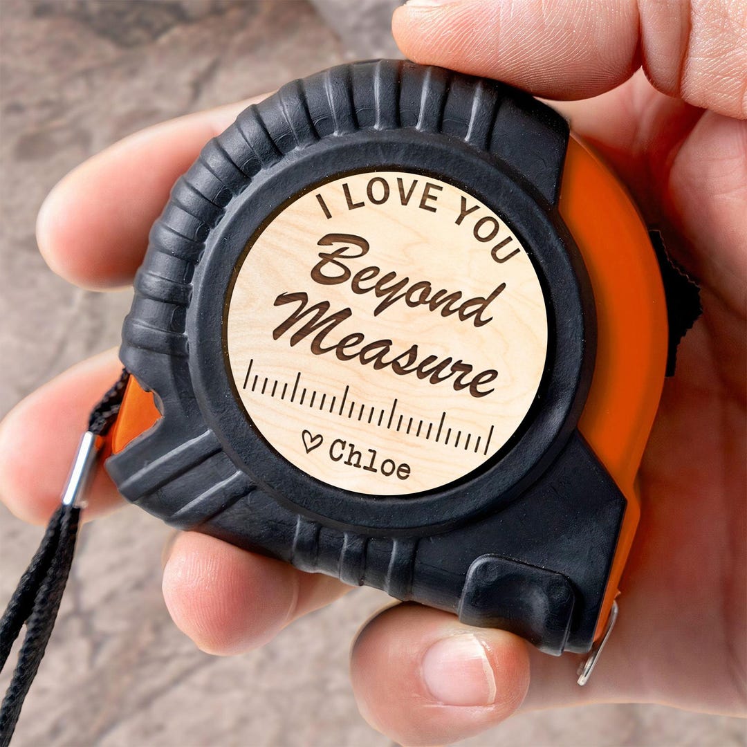 Engraved Tape Measure Personalized Husband Gift for Valentines Day ...