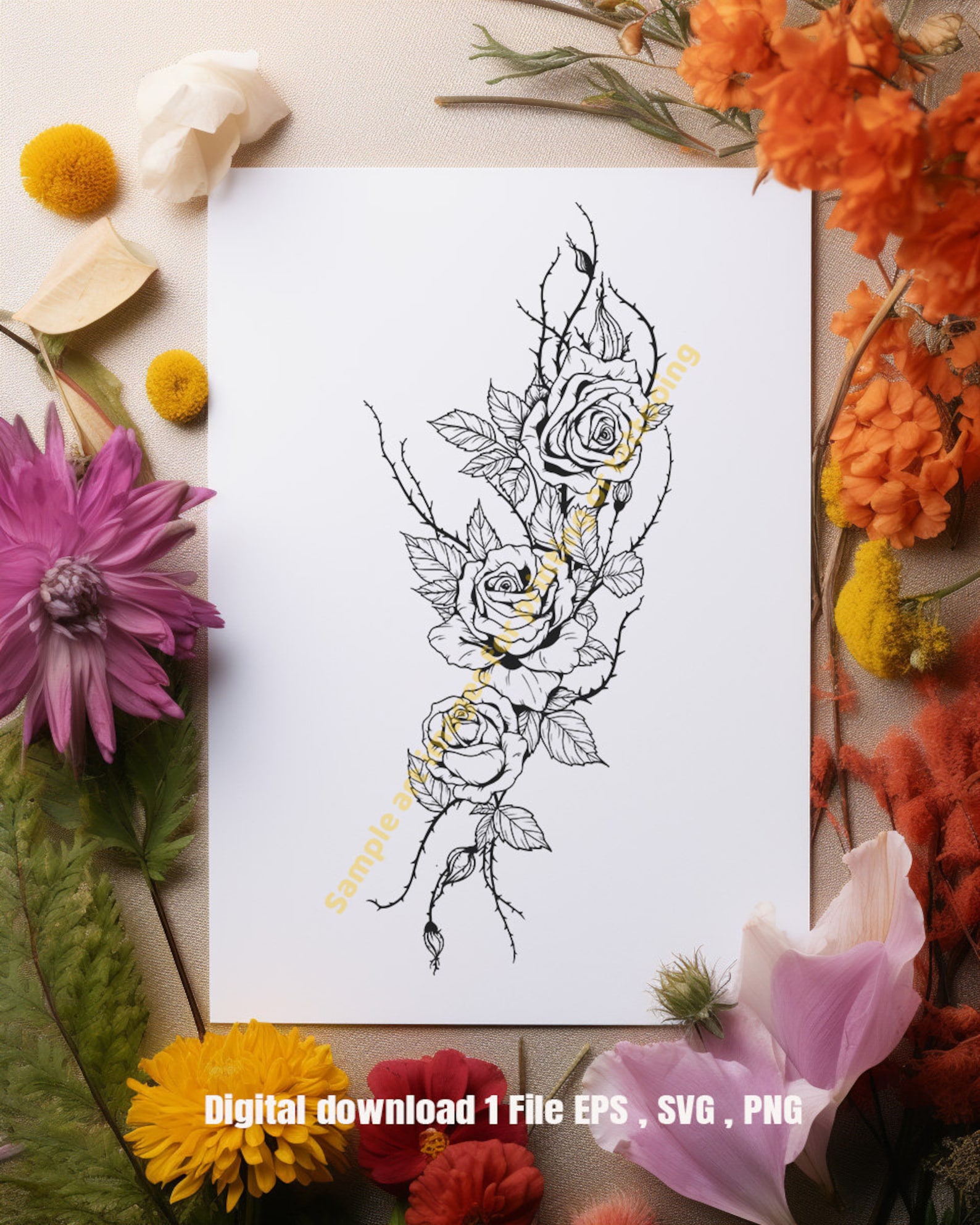 Tattoo Design Svg,rose Vine Svg,tattoo Art Svg,tattoo Art,tattoo Art ...
