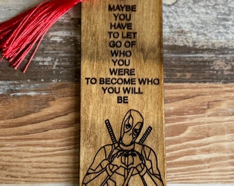 Deadpool Bookmark - Bookworm - Pun Bookmark - Katie Abey - Etsy UK