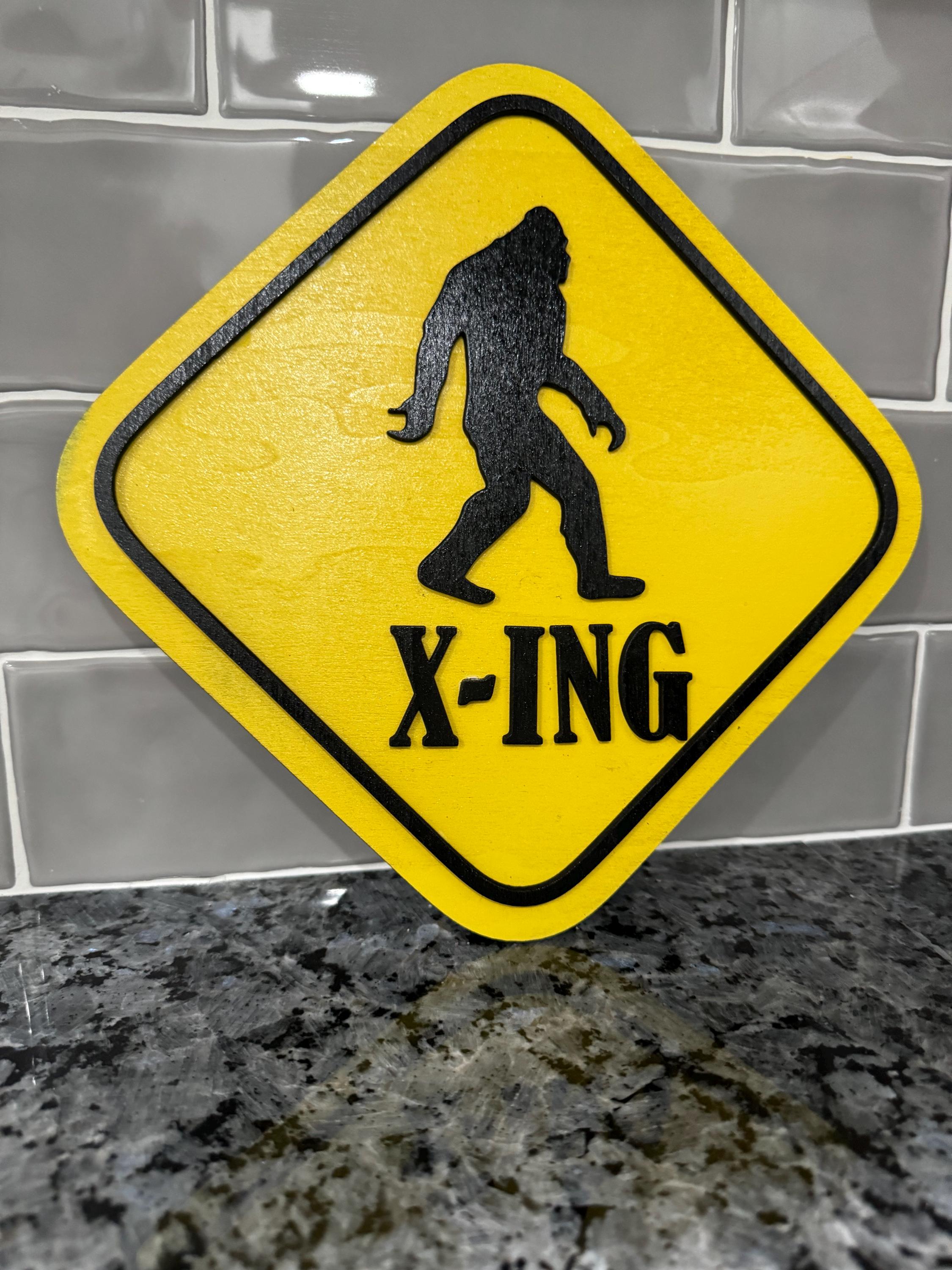 Bigfoot Crossing Sign - Etsy