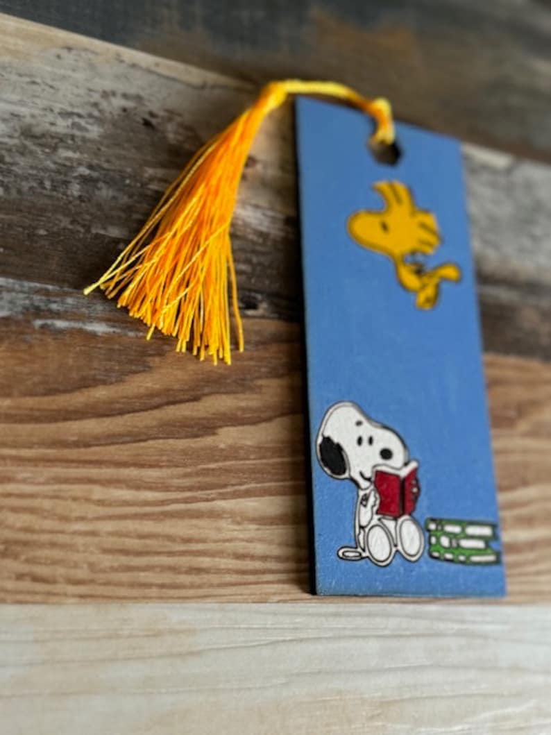 Snoopy and Woodstock Bookmark - Etsy