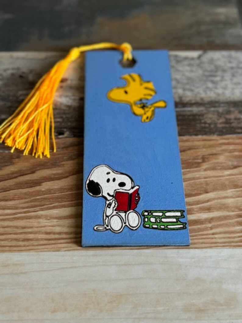 Snoopy and Woodstock Bookmark - Etsy