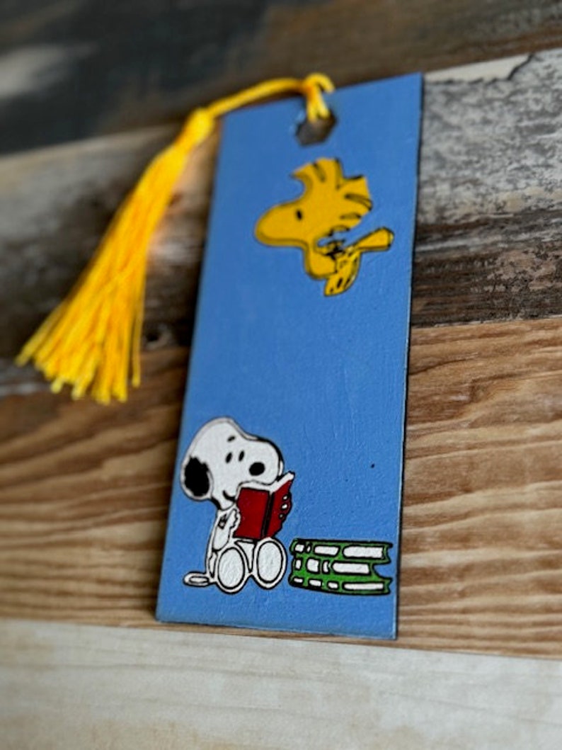 Snoopy and Woodstock Bookmark - Etsy
