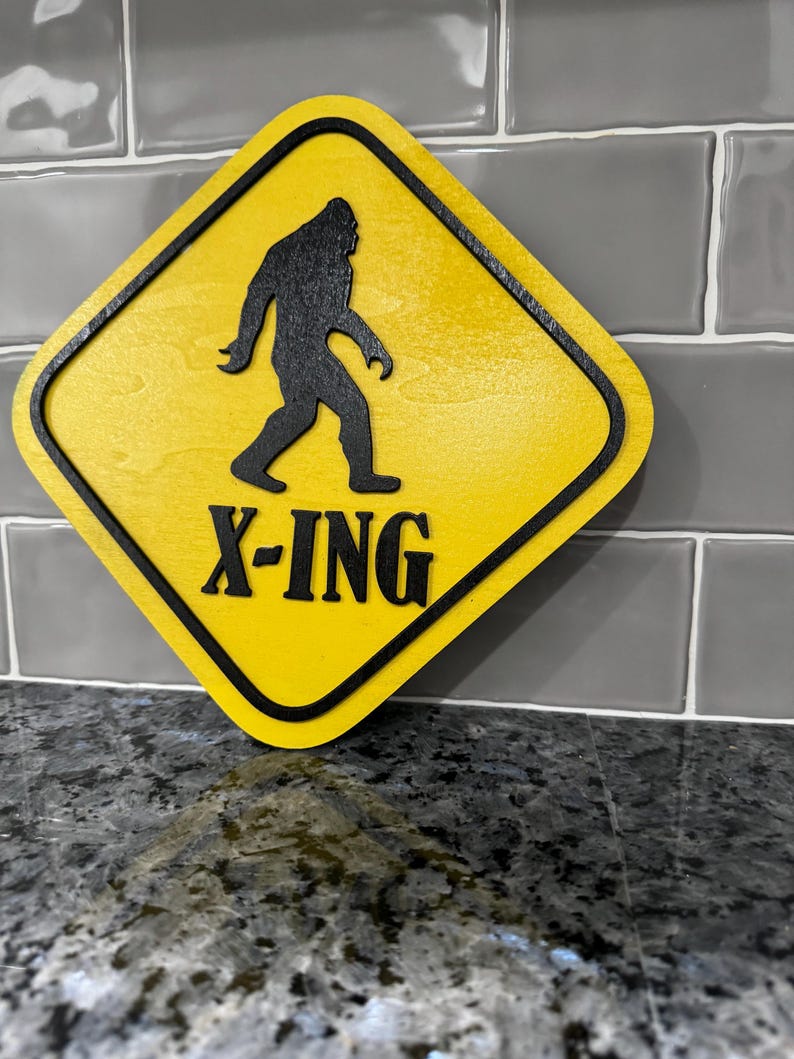 Bigfoot Crossing Sign - Etsy