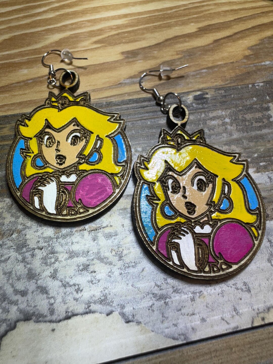 Princess Peach Earrings - Etsy