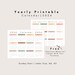 2024 Yearly Printable Calendar, Boho Calendar, 2024 Calendar, Digital ...