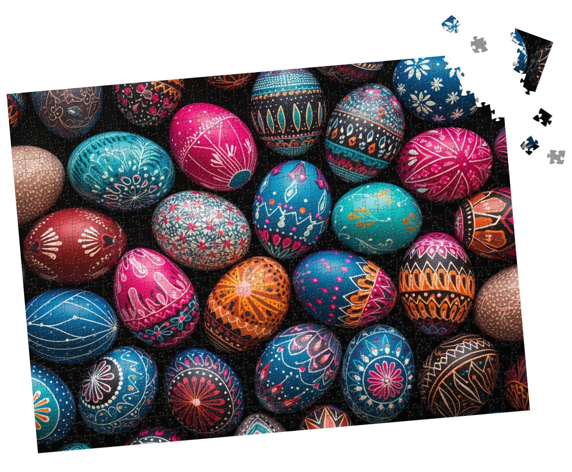 Easter Eggs Puzzle, 1000 Piece Jigsaw, Unique Family Puzzle, Unique ...