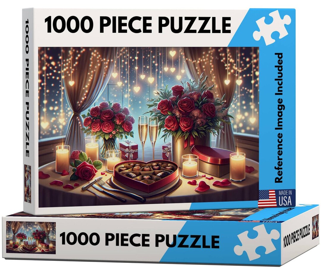 Valentines Day Puzzle, Unique 1000 Piece, Unique Adult Puzzle, Unique ...
