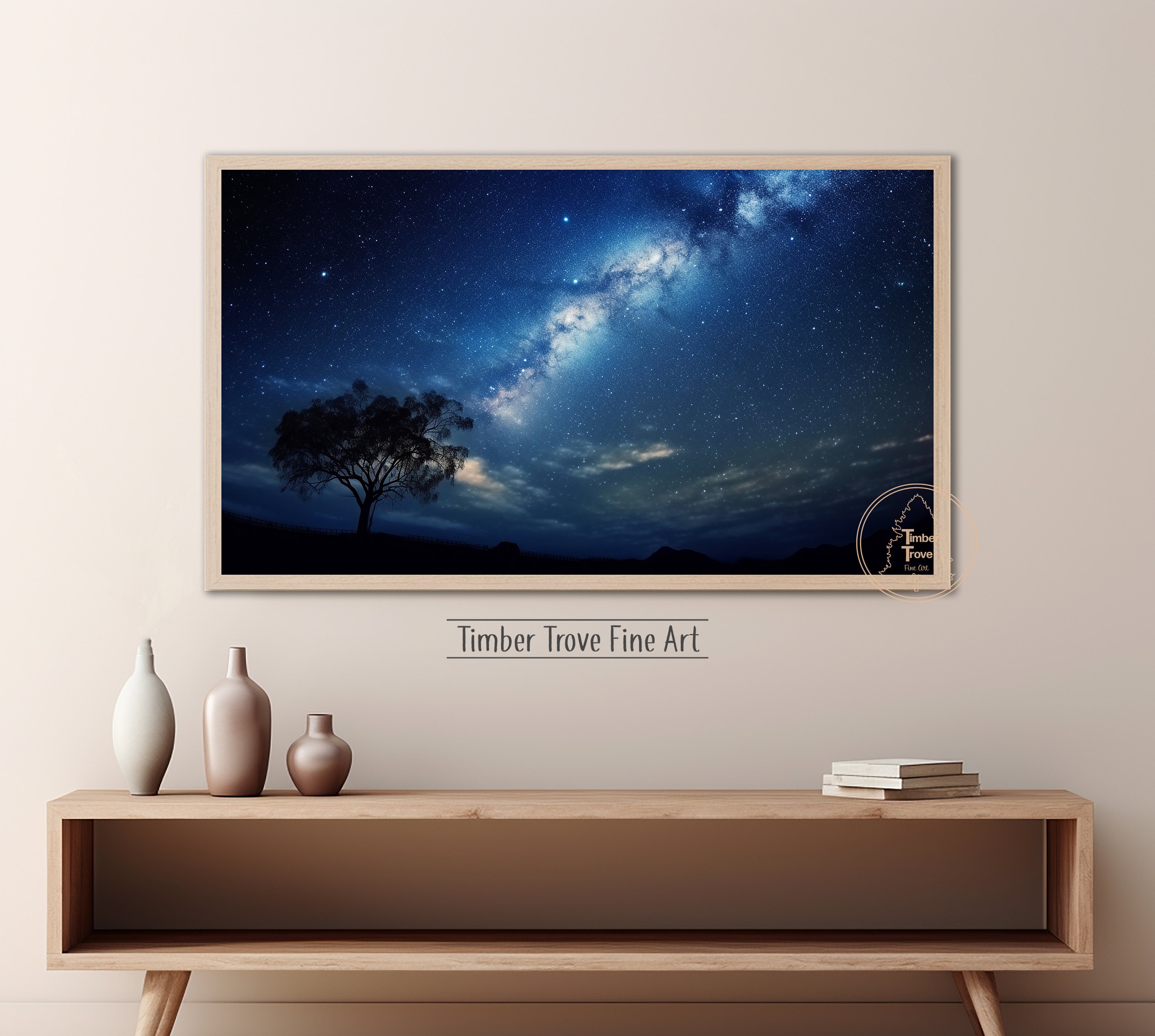 Milky Way Night Sky - Frame TV Art DIGITAL Download - Instant Download ...