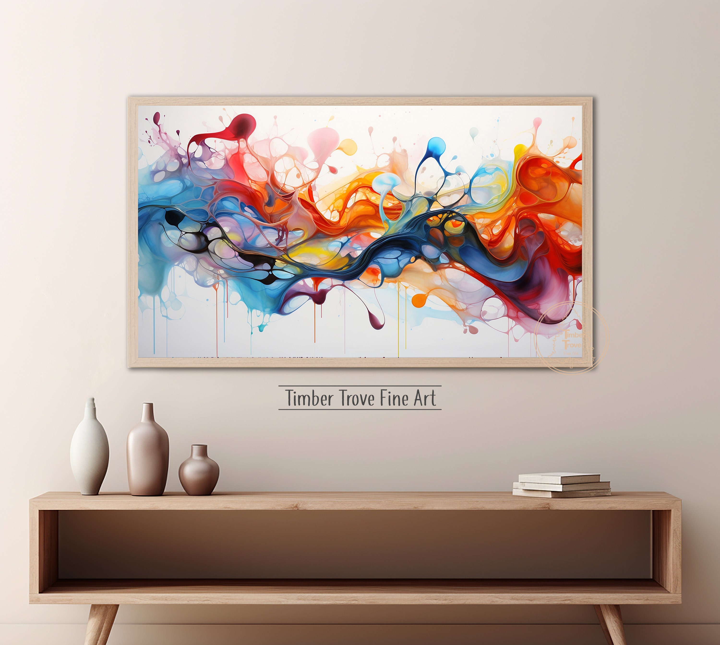 Liquid Color Abstract Painting - Frame TV Art DIGITAL Download ...