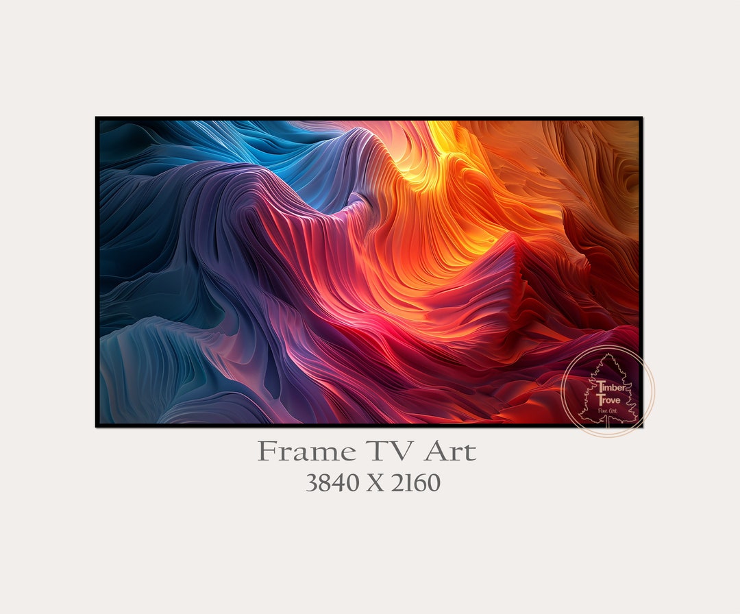 Colorful 3D Abstract Art Frame TV Art DIGITAL Download Instant Download ...