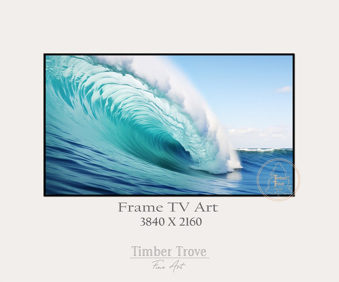 Ocean Wave Photo Frame TV Art DIGITAL Download Instant Download - Etsy