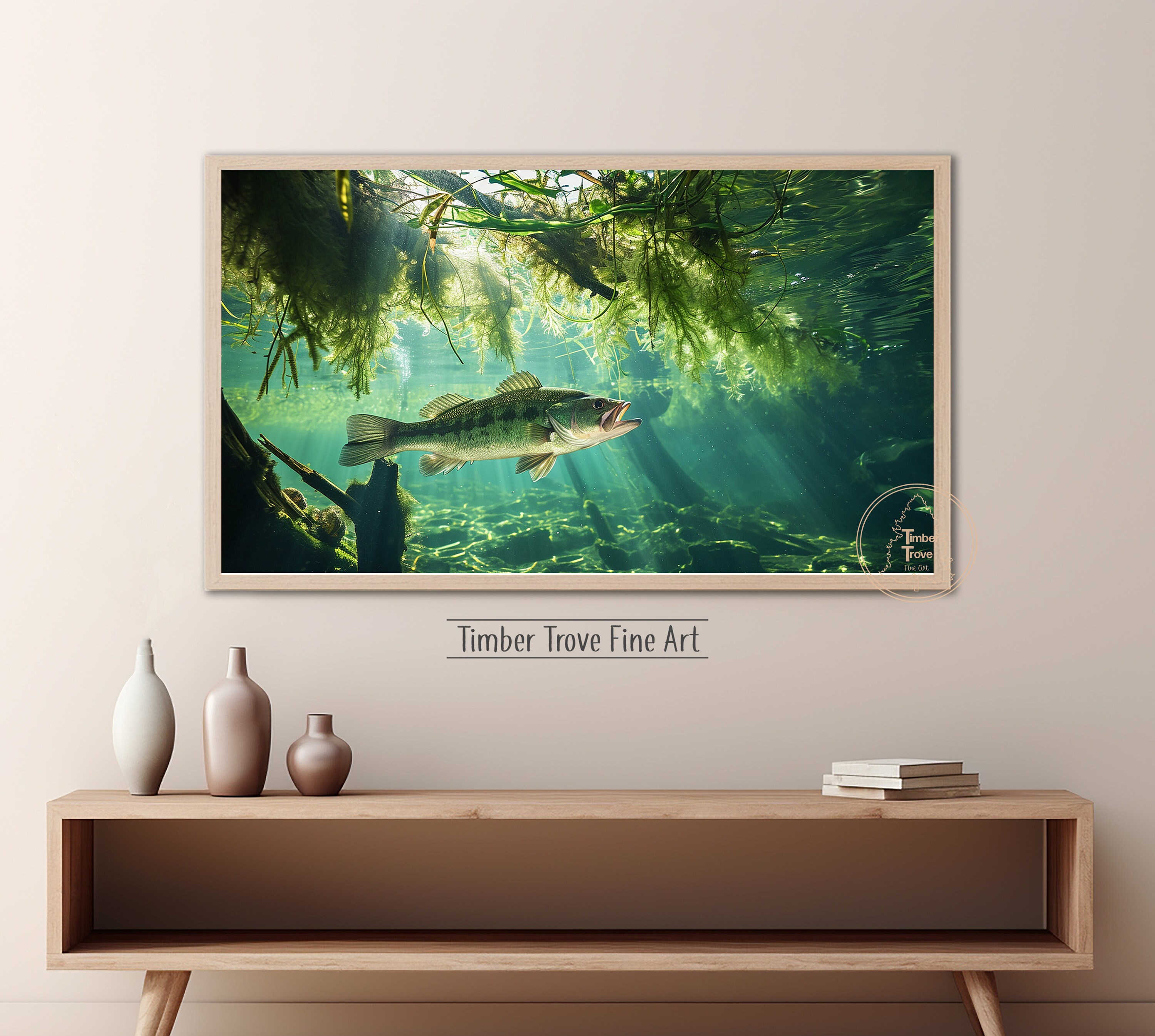 Largemouth Bass Underwater - Frame TV Art DIGITAL Download - Instant ...