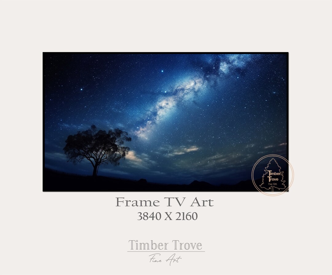 Milky Way Night Sky - Frame TV Art DIGITAL Download - Instant Download ...