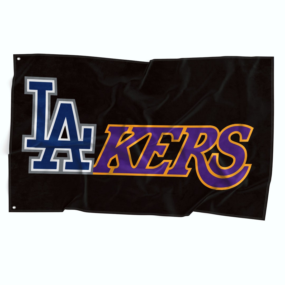 LA Lakers Dodgers Flag 3x5 Ft MLB NBA Los Angeles - Etsy