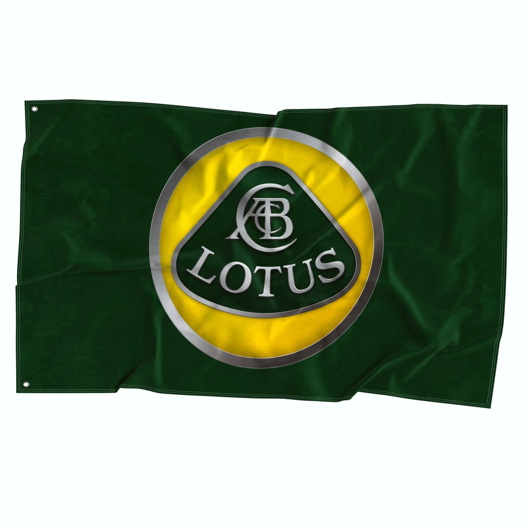 Lotus Flag 3x5 Ft British Wall Sports Car Garage Green - Etsy