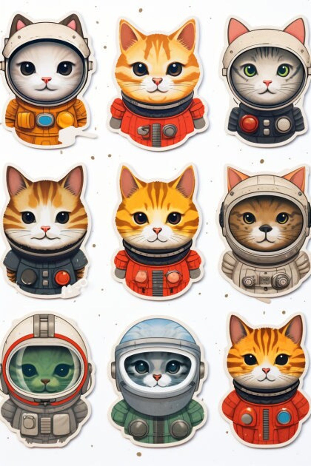 Cute Cat Stickers, Stickers for Cards, Scrapbook, Play, Stickers ...