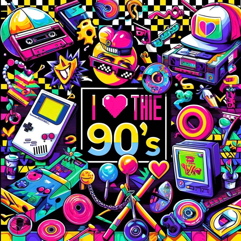90's Style Throwback Download Image for T-shirt BUNDLE - Etsy