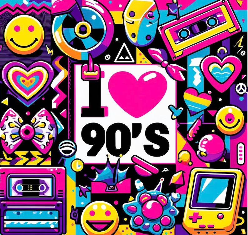 90's Style Throwback Download Image for T-shirt BUNDLE - Etsy