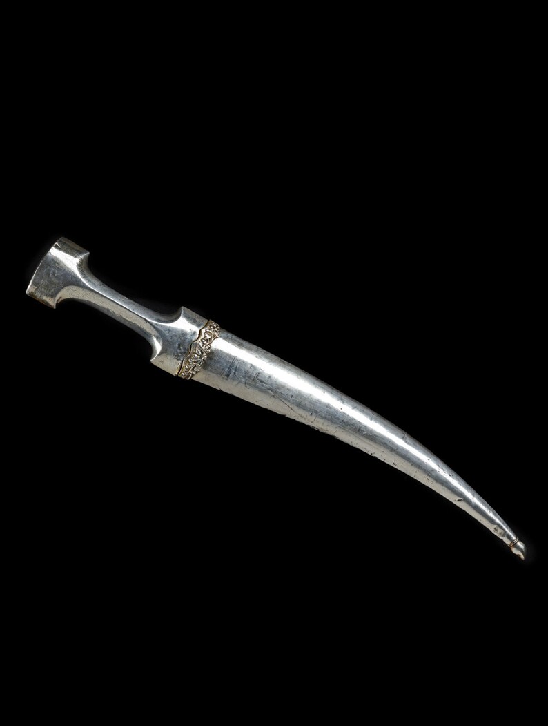 Islamic Art Antique a Ottoman Silver Dagger Sultan MAHMUD II Tughra ...