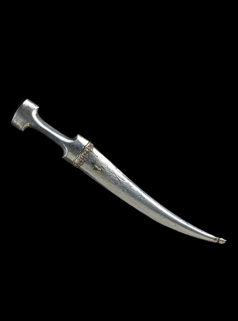 Islamic Art Antique a Ottoman Silver Dagger Sultan MAHMUD II Tughra ...