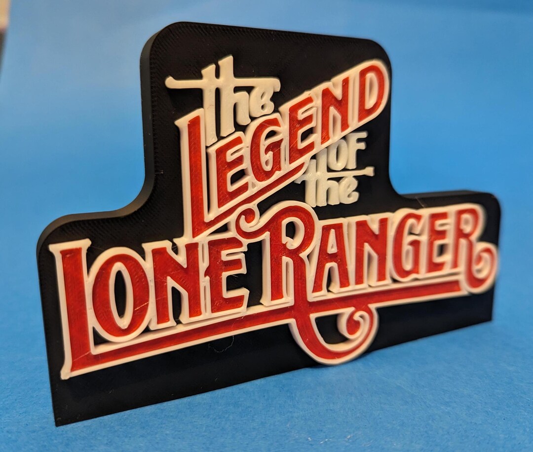 The Legend of the Lone Ranger - 3D Printed Logo, for Desk or Wall Mount ...