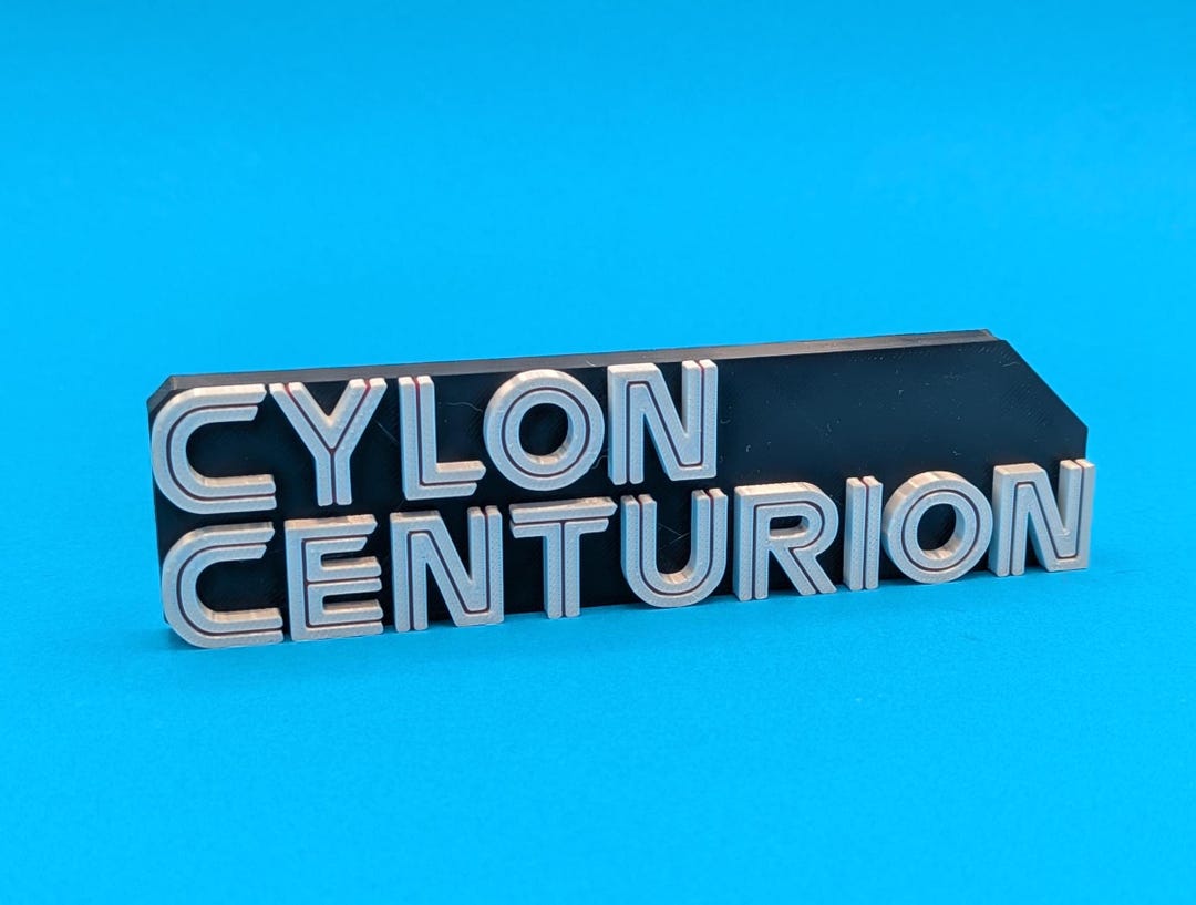 Cylon Centurion - 3D Printed Logo, for Desk or Wall Mount. - Etsy