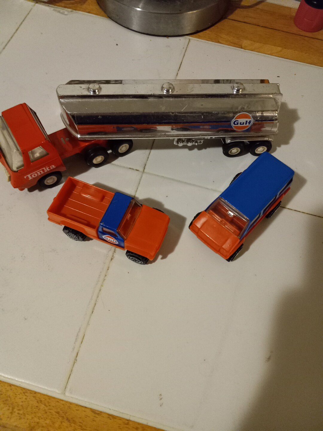 Rare Vintage Tiny Tonka Gulf Gas Set - Etsy