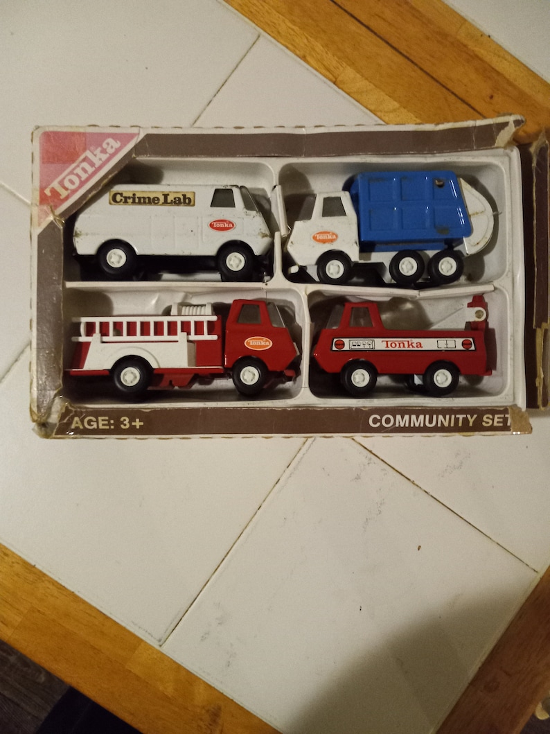 Rare Vintage 1969 Tiny Tonka Community Set - Etsy