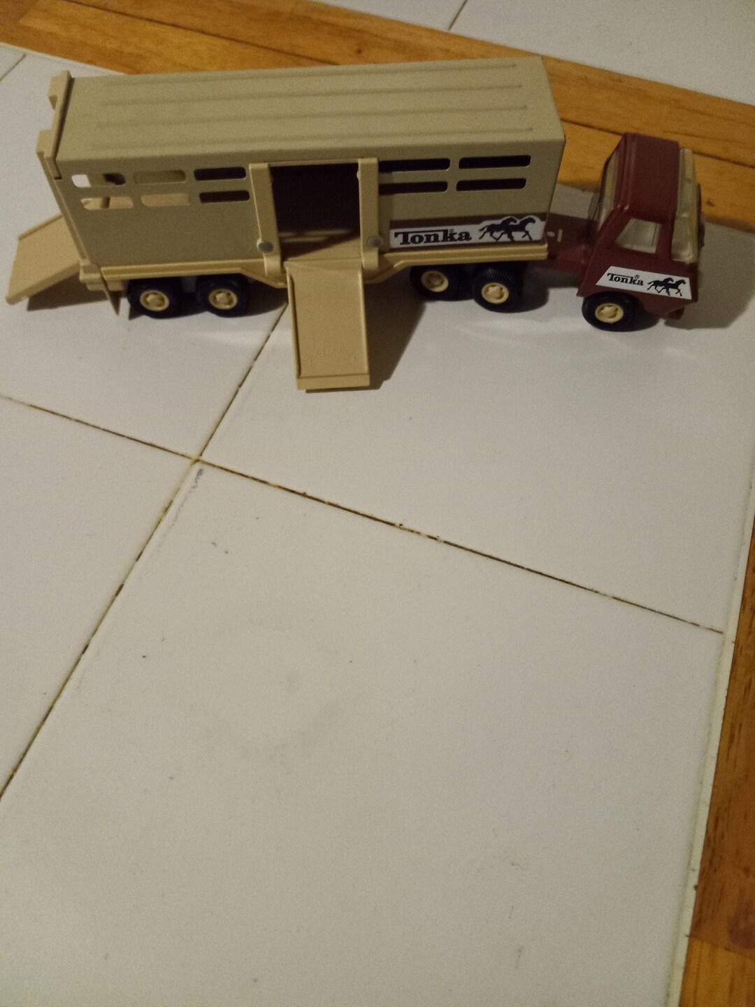 Vintage Tiny Tonka Truck and Horse Trailer NOS - Etsy