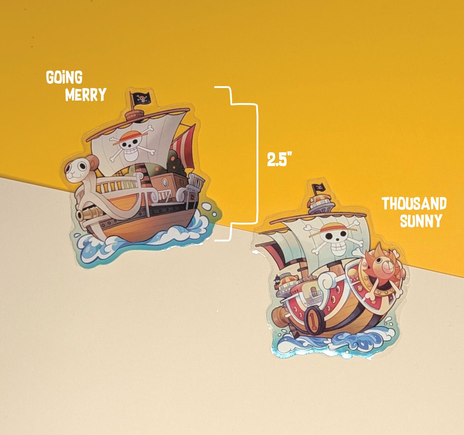 OP Ship Vinyl Sticker L One Piece Ships Inspired Clear Sticker L Anime ...