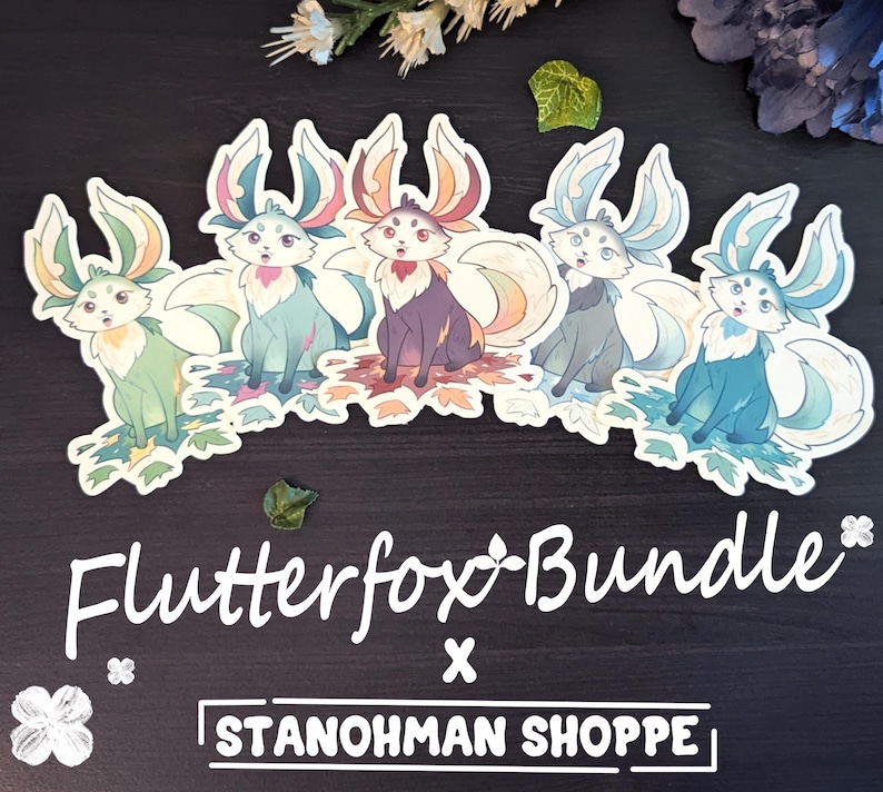 Flutterfox Vinyl Sticker: Palia Inspired Animal Stickers - Etsy