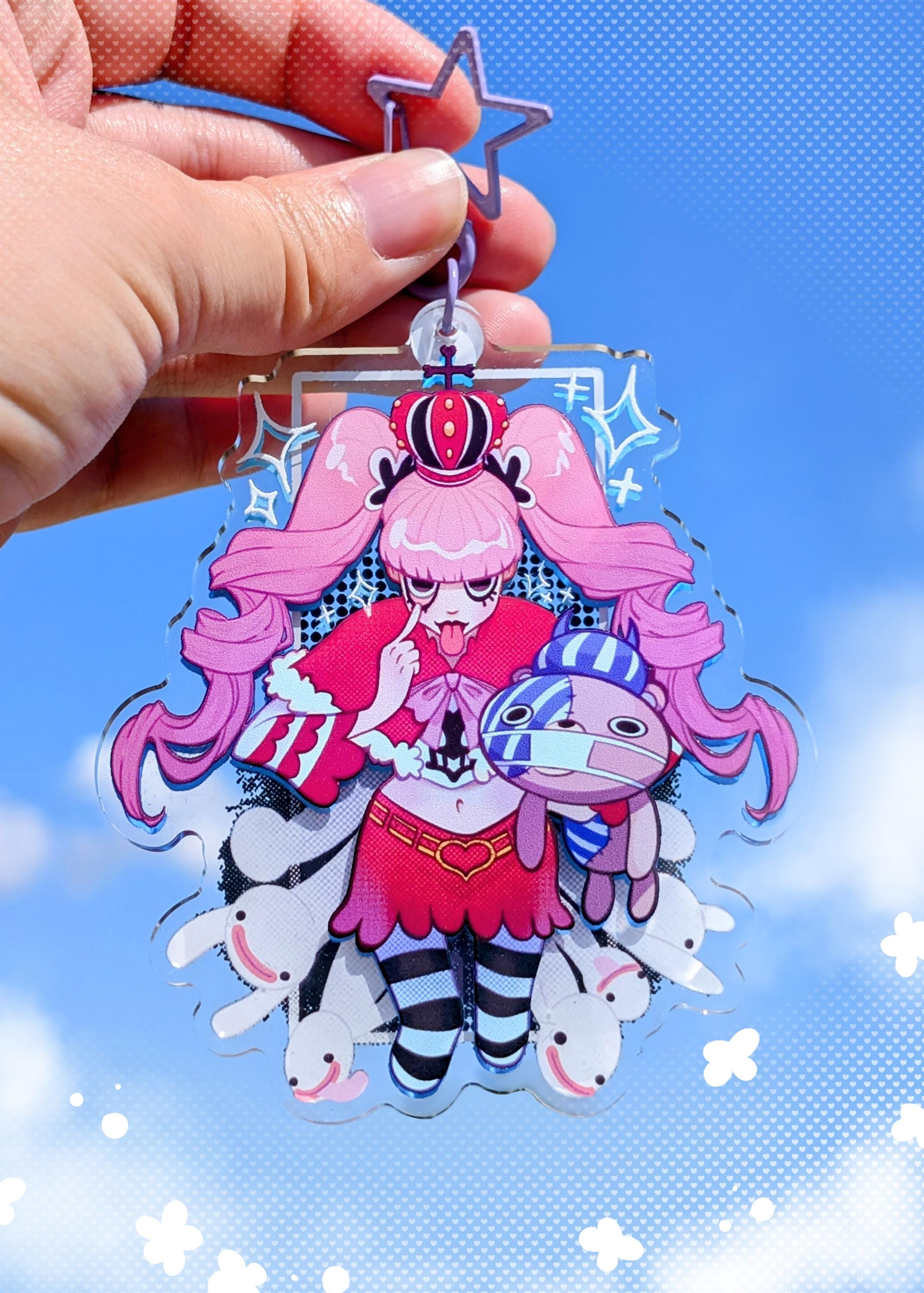 OP Bishoujo Layered Acrylic Keychain One Piece Inspired Keychain - Etsy