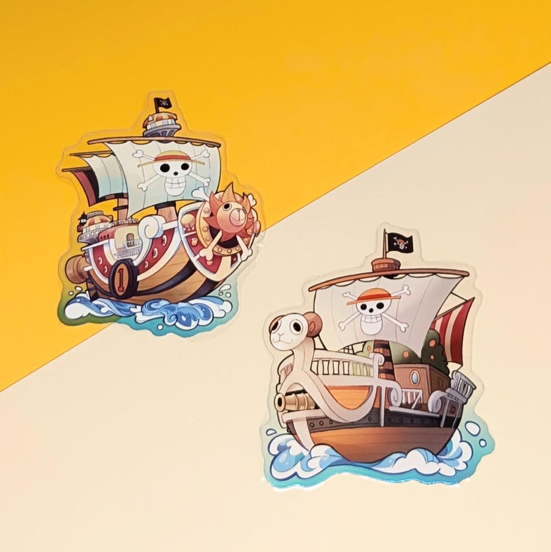 OP Ship Vinyl Sticker L One Piece Ships Inspired Clear Sticker L Anime ...