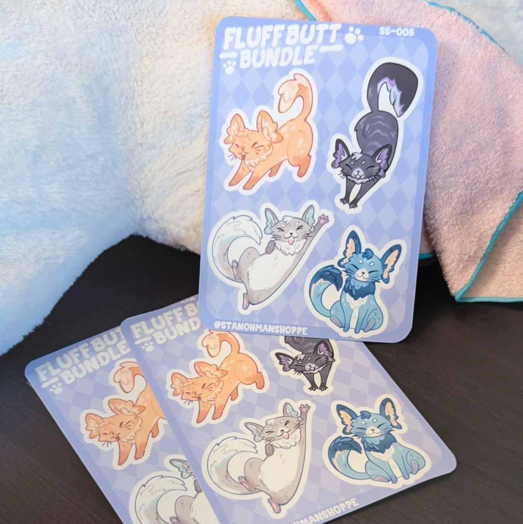 Fluffbutt Bundle Vinyl Sticker Sheet L Palia Inspired Stickers L Palcat ...