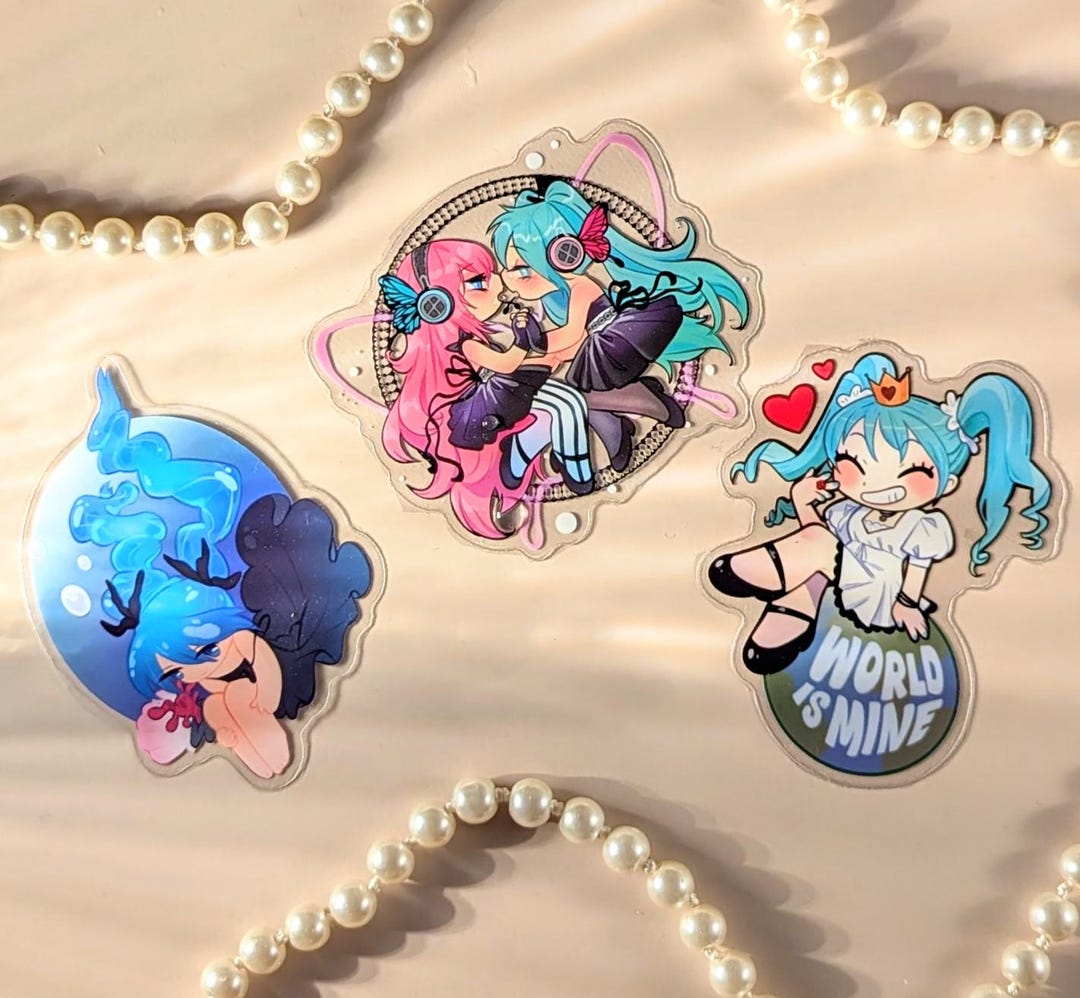 Vintage Miku Clear Vinyl Sticker L Vocaloid Inspired Stickers L Miku ...