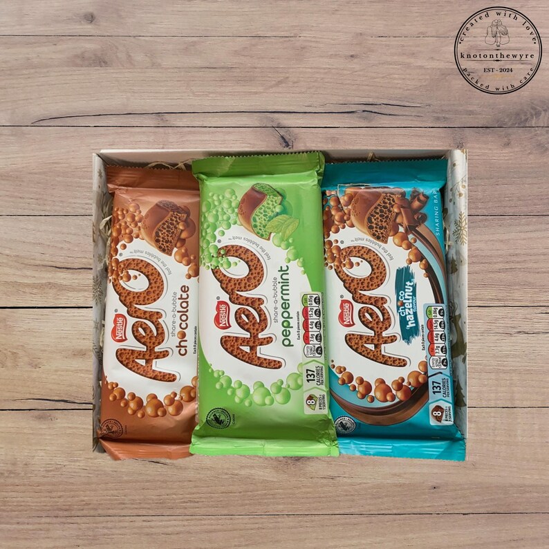 Personalised Aero TRIO Chocolate Bar Gift Box Hamper Any Occasion Happy ...