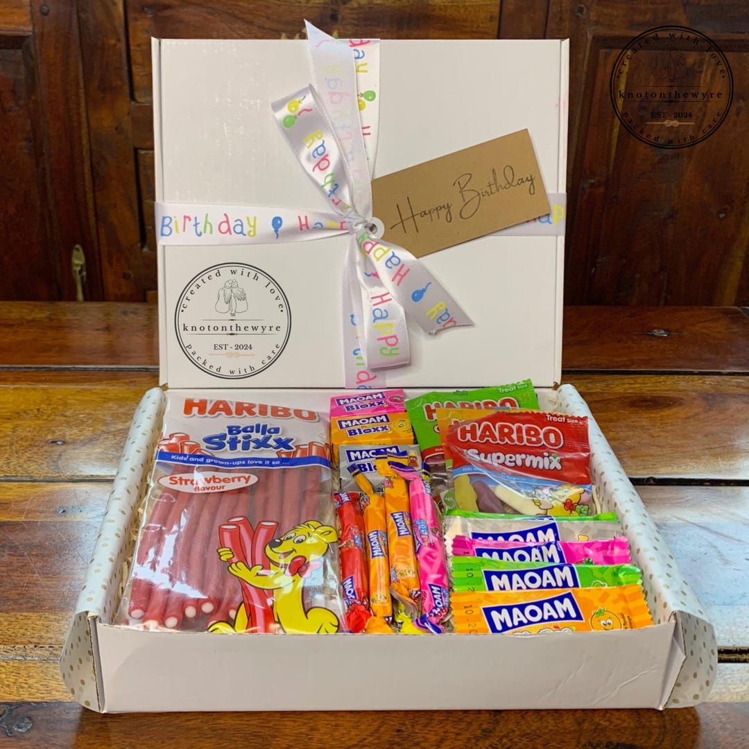 Happy Birthday - Haribo & Maoam Gift Hamper - Any Age or Milestone 16th ...