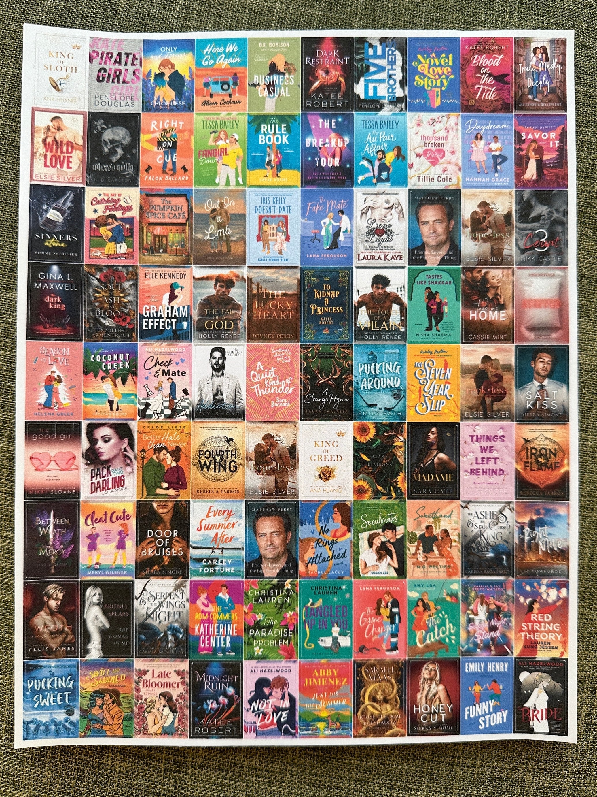 Custom Book Cover Stickers different Sizes Available - Etsy