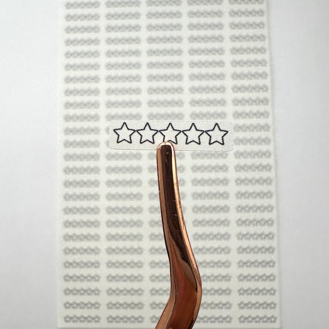 Blank 5-star Rating Stickers - Etsy