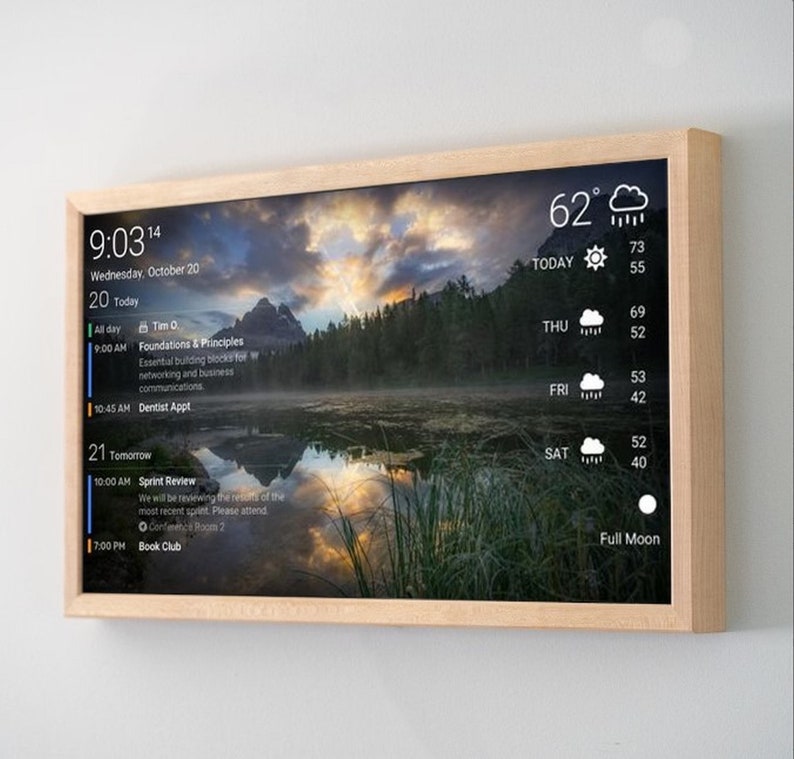 32 Digital Wall Display Smart Hub Smart Home Smart Screen Calendar Raspberry Pi - Etsy