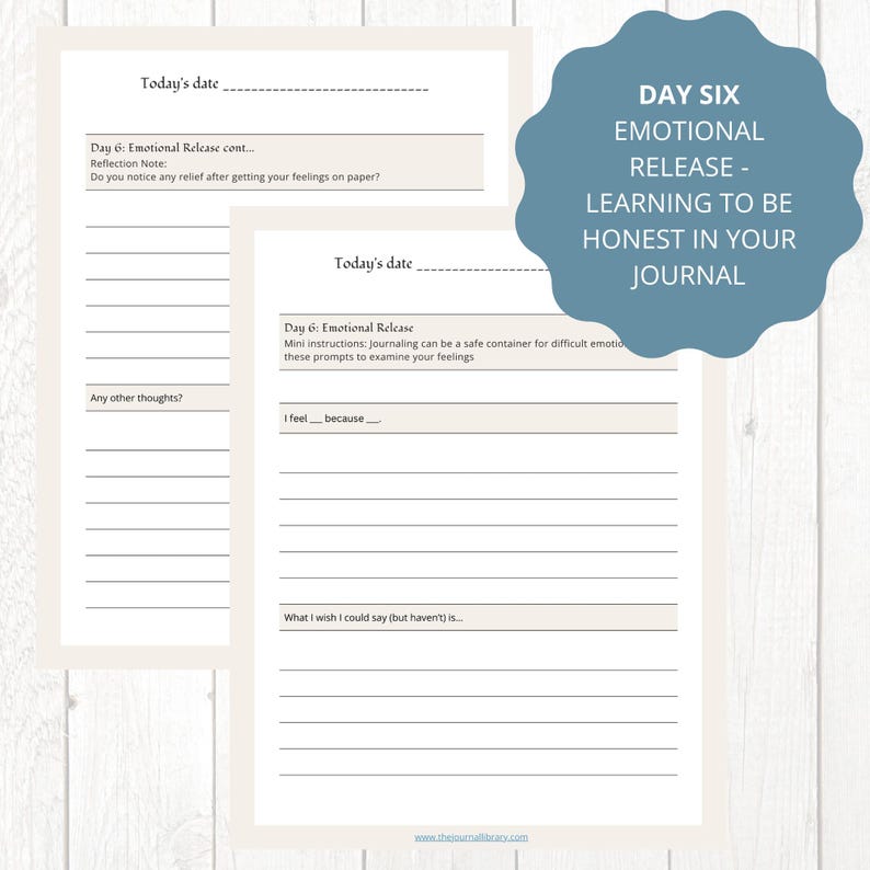 How to Journal Printable Guided Workbook for Women Mindfulness Digital ...