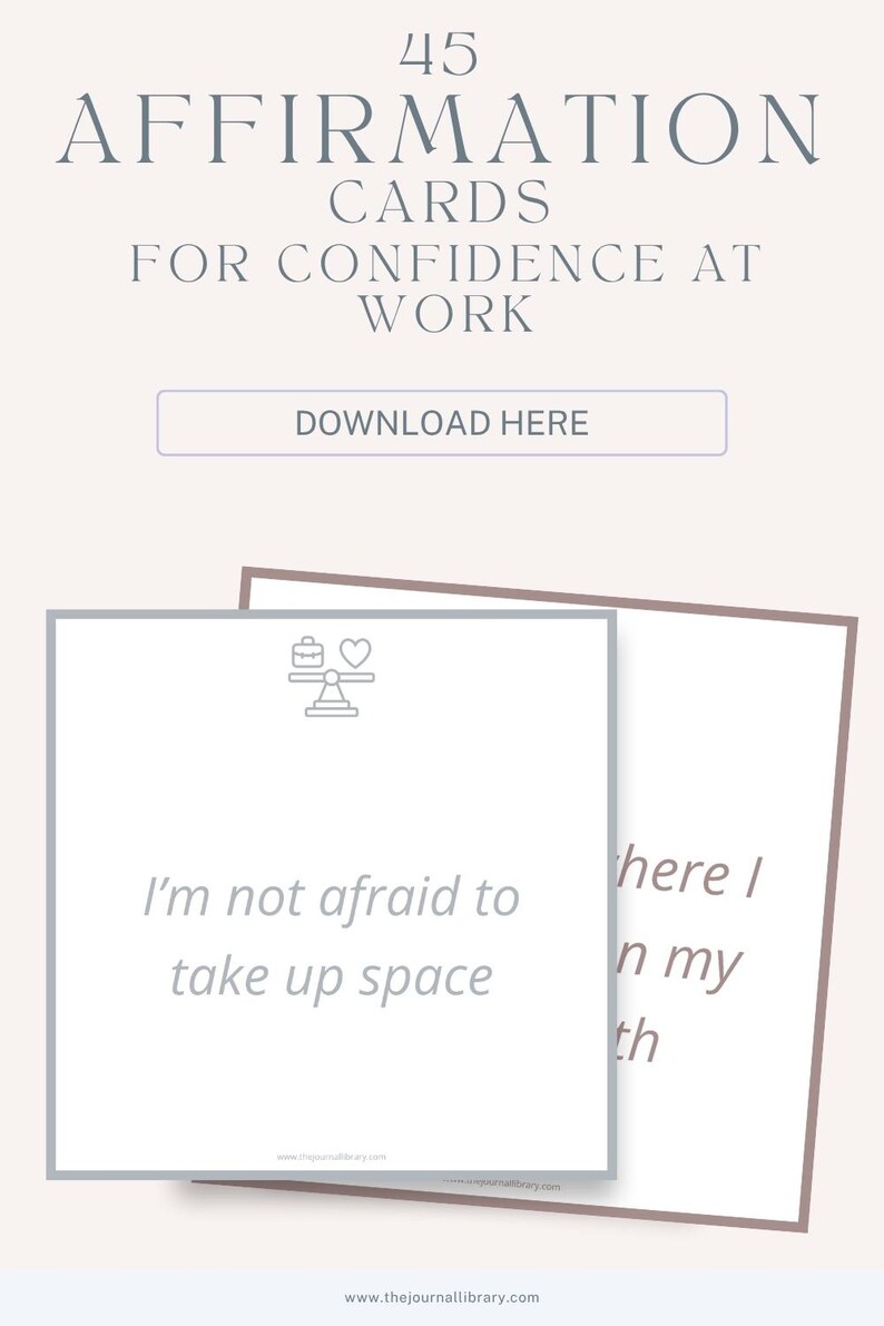 Confidence Affirmation Cards Instant Download Inspiring Self Confidence ...
