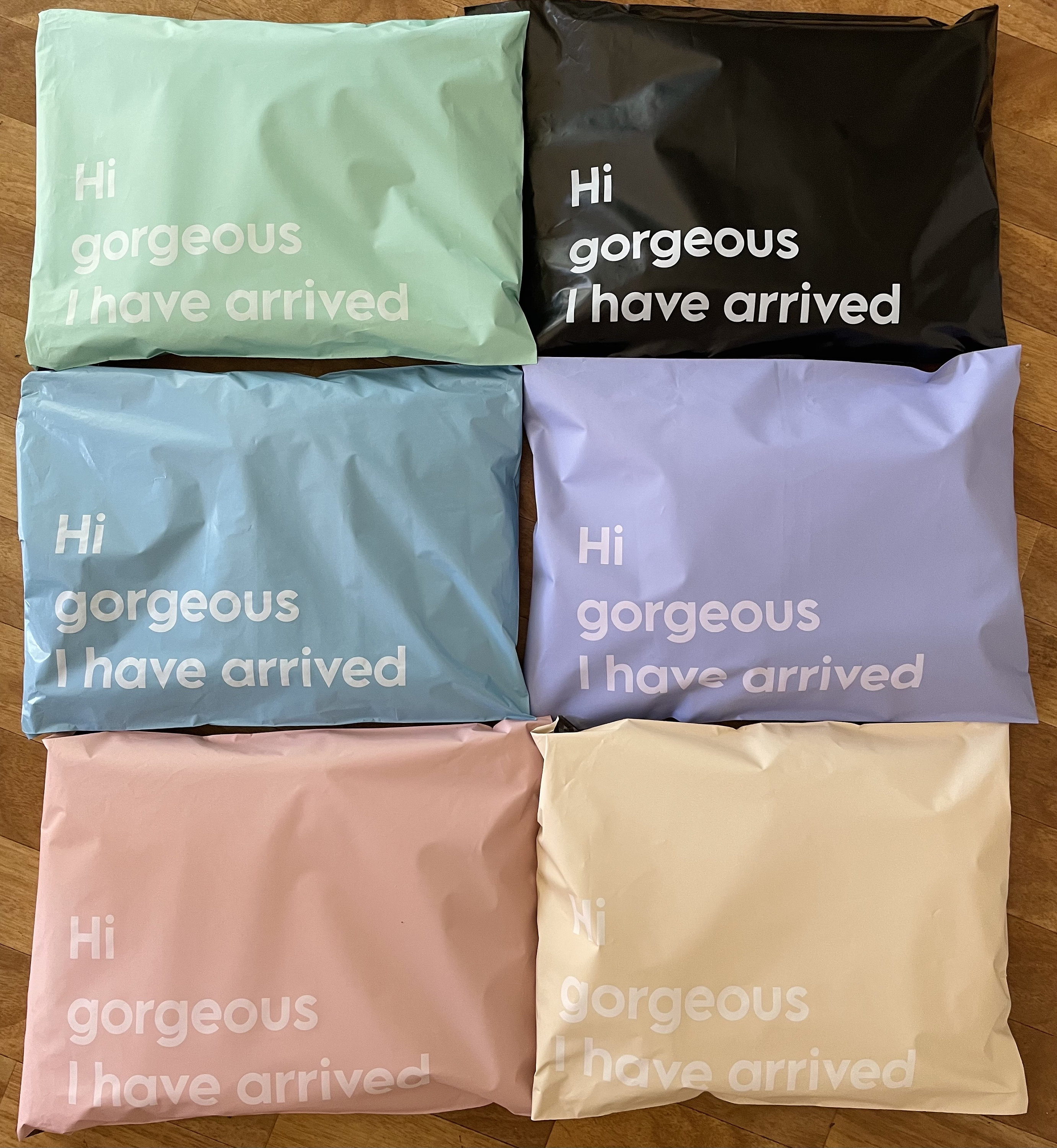 10 X 13 Inch Poly Mailer Bags - Pastel Colours - 25.5 X 33cm or 10 X 13 ...