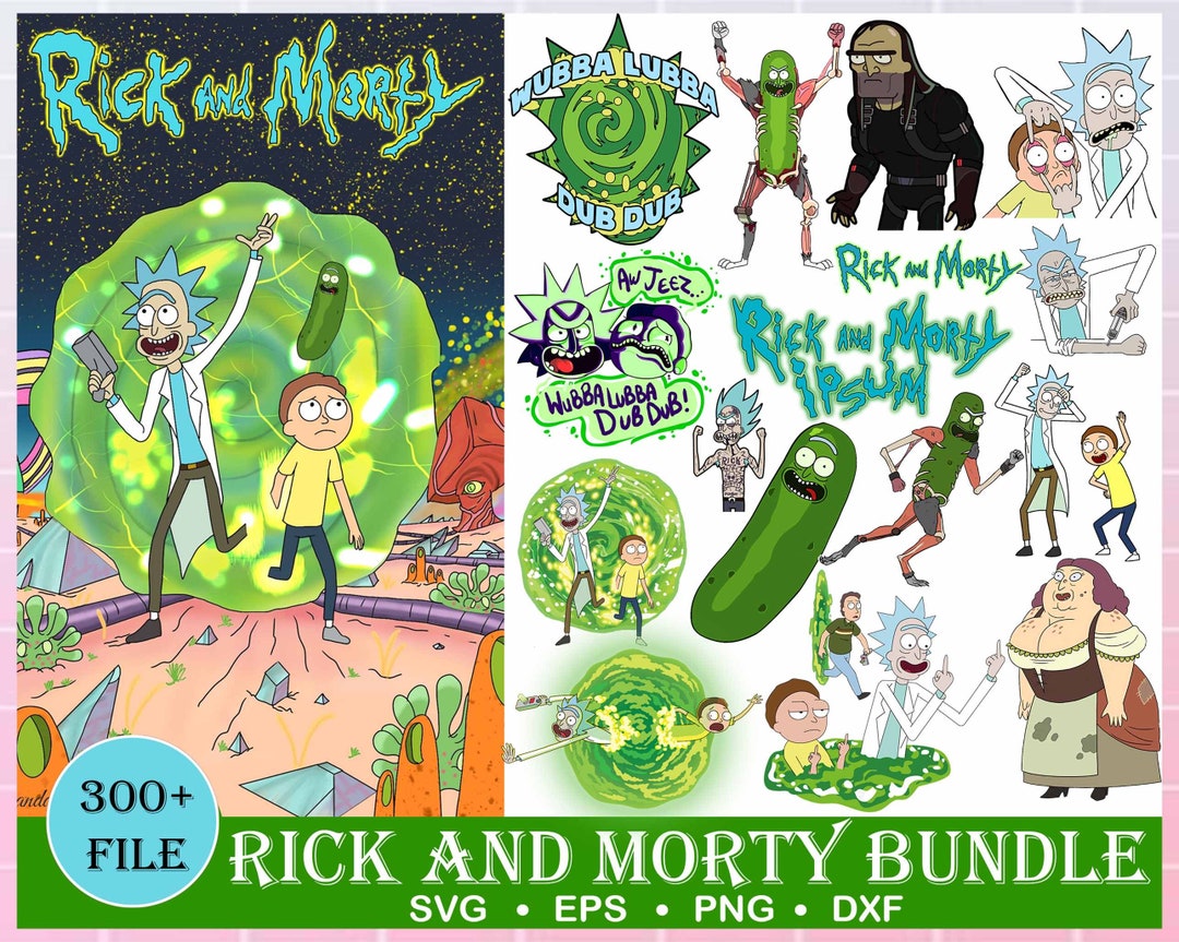 Rick and Morty SVG Bundle, Rick Morty SVG Cut File, Rick and Morty File ...