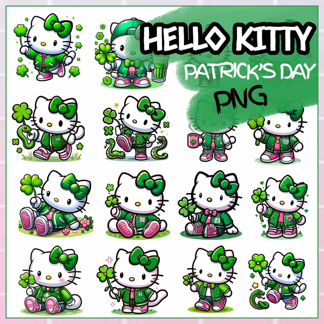 Kitty PNG, St. Patricks Day Png, Kitty St. Patricks Png, St. Patricks ...