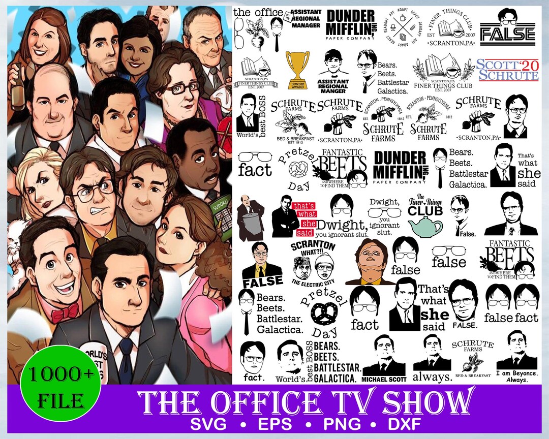 THE OFFICE Bundle SVG, the Office Svg Files for Cricut, the Office Tv ...