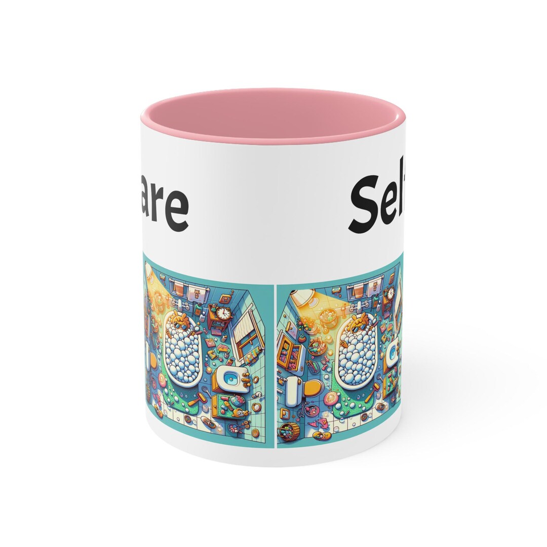 Self Care Accent Mug Cute Self-care Gift for Relaxation Lovers, Cozy ...